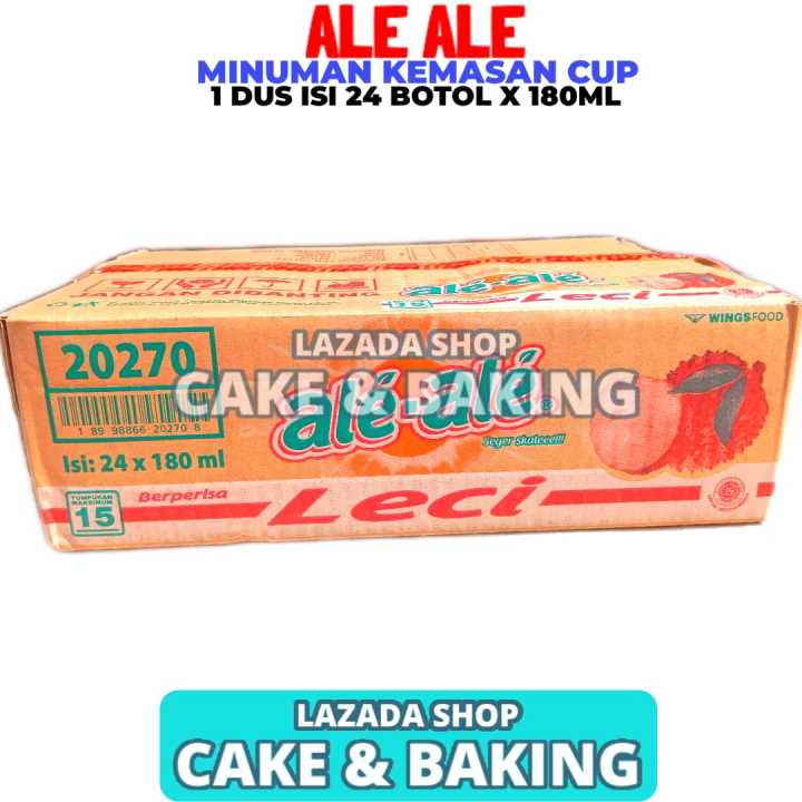 Minuman Ale Ale Leci 1 Dus Isi 24 Botol 180ML | Lazada Indonesia