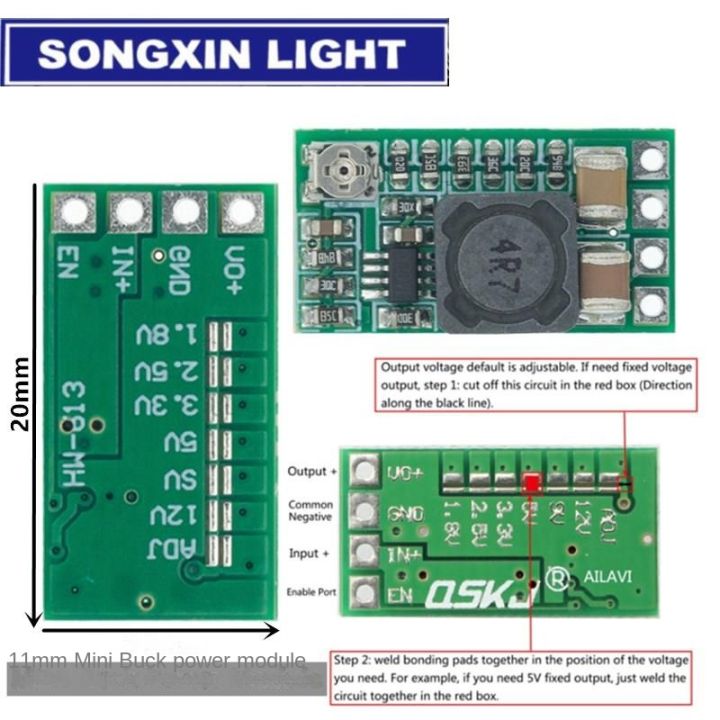 Mini DC-DC 12-24V To 5V 3A Step Down Power Supply Module Voltage Buck ...