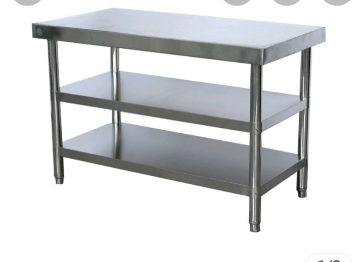 3 Layer Working Table / Preparation Table Stainless heavy duty 304 ...