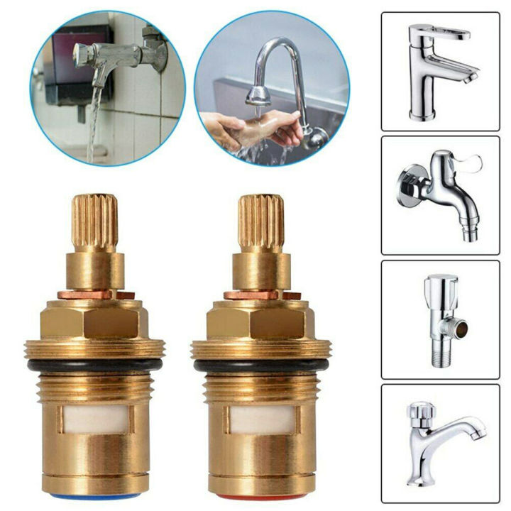 1/2 Pack Replacement Tap Valve Brass Ceramic Disc Cartridge Household ...