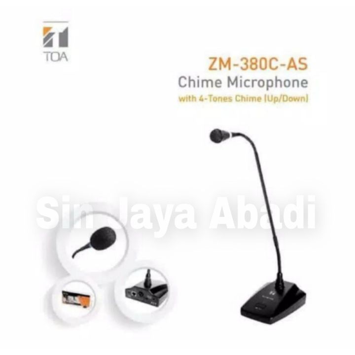 Microphone Mikrofon Mic Kabel TOA ZM-380C-AS Chime Microphone ZM 308 ...