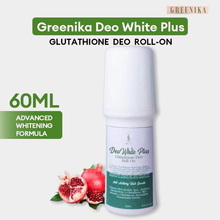 [ WHITENING DEODORANT ROLL-ON ] Greenika DeoWhite Plus Glutathione ...