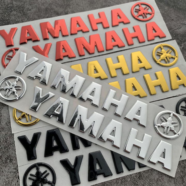 1 Set \2pcs 3D Yamaha Motorcycle Fuel Tank Decoration Sticker Car Body ...