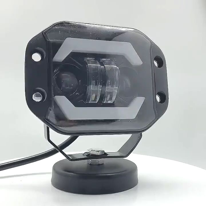 ANMINGPU 5 Inch Spotlight Flush Mount LED Work Light Bar Hi low Beam ...