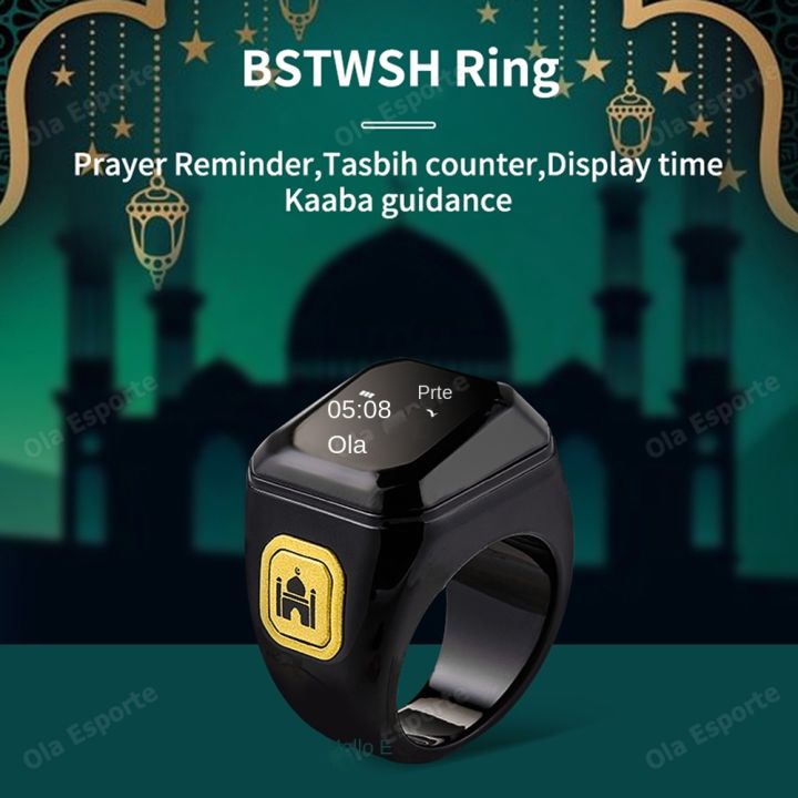 Smart Tasbih Tally Counter Ring for Muslims Zikr Digital Tasbeeh 5 ...