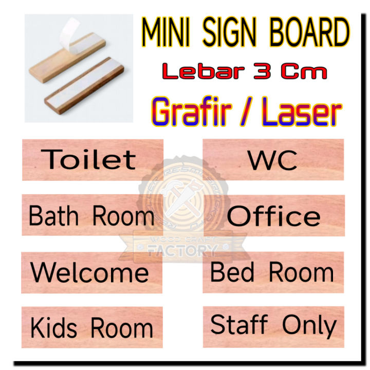 Papan nama mini sign board custom | Lazada Indonesia