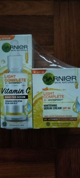Garnier Skin Naturals Light Complete Whitening Serum Cream SPF36 and ...