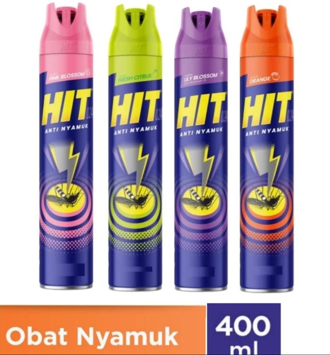 Hit Aerosol Spray Semprot Obat Anti Nyamuk dan Kecoa 400ml | Lazada ...