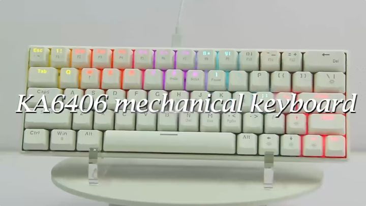 【DELIVER IN 3 DAYS】 ZIFRIEND KA646 / ZA646 63 Keys Mechanical Keyboard ...