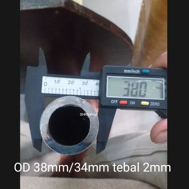 besi pipa seamless diameter 38mm/34mm tebal 2mm panjang 100cm | Lazada ...