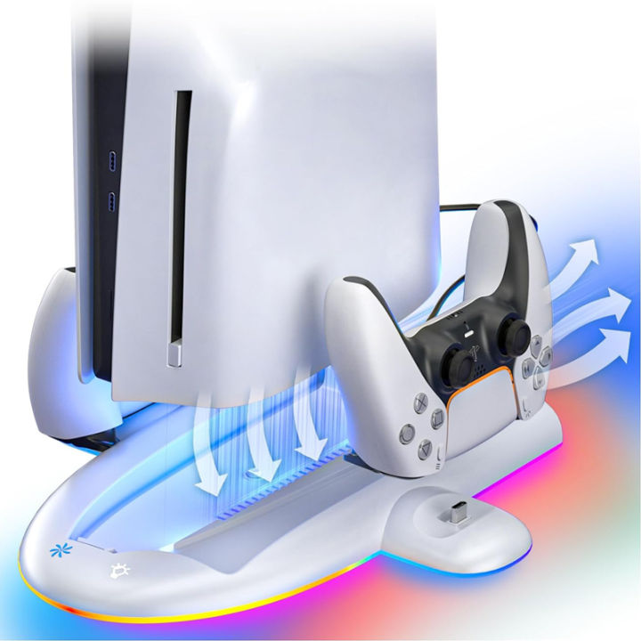 PS5 Slim Accessories Stand For PS5 Slim Console Vertical Cooling Dock ...