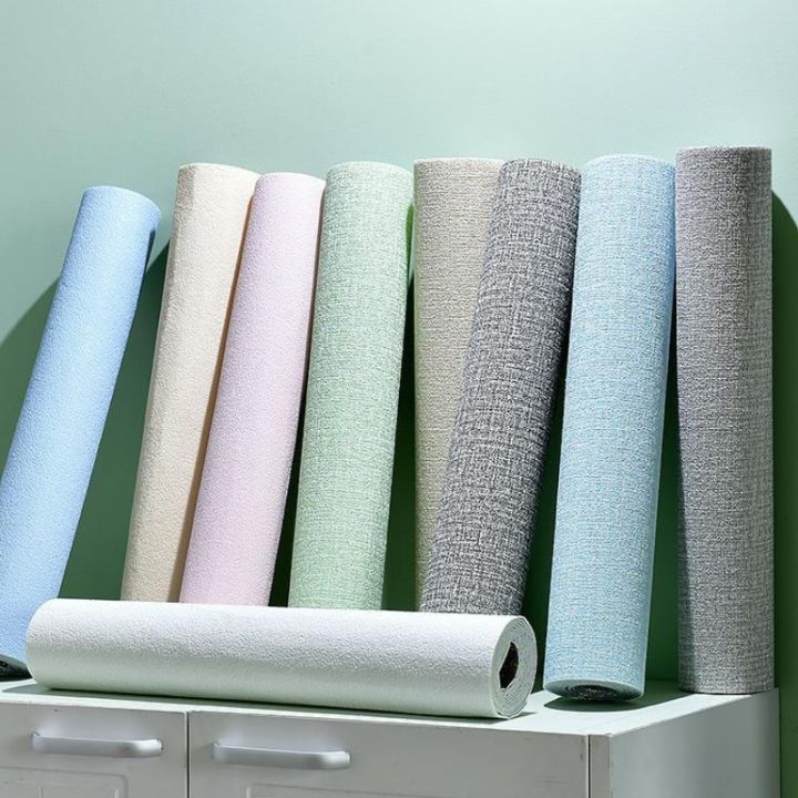 Unico WP05-07 Wallpaper Foam Linen Roll 50 x 300 cm Stiker Wall Sticker ...