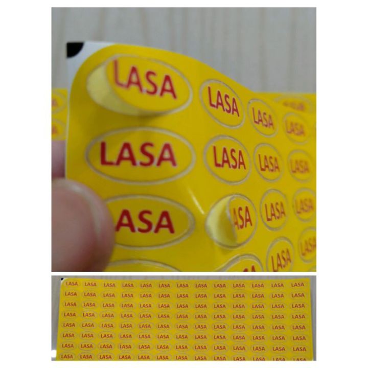 Stiker Label Lasa & Label Hight Alert (Dobel Cek) isi 100 | Lazada ...