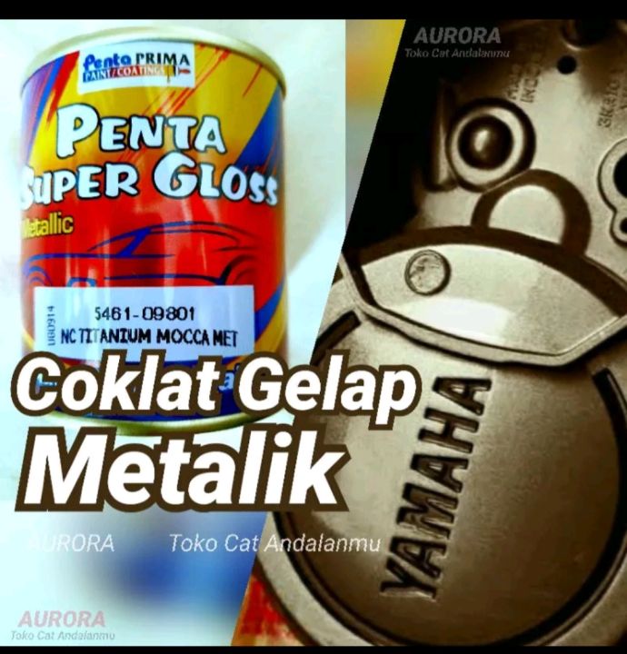 Cat Penta Super Gloss Lemah Teles Titanium Mocca Metallic Magnesium ...