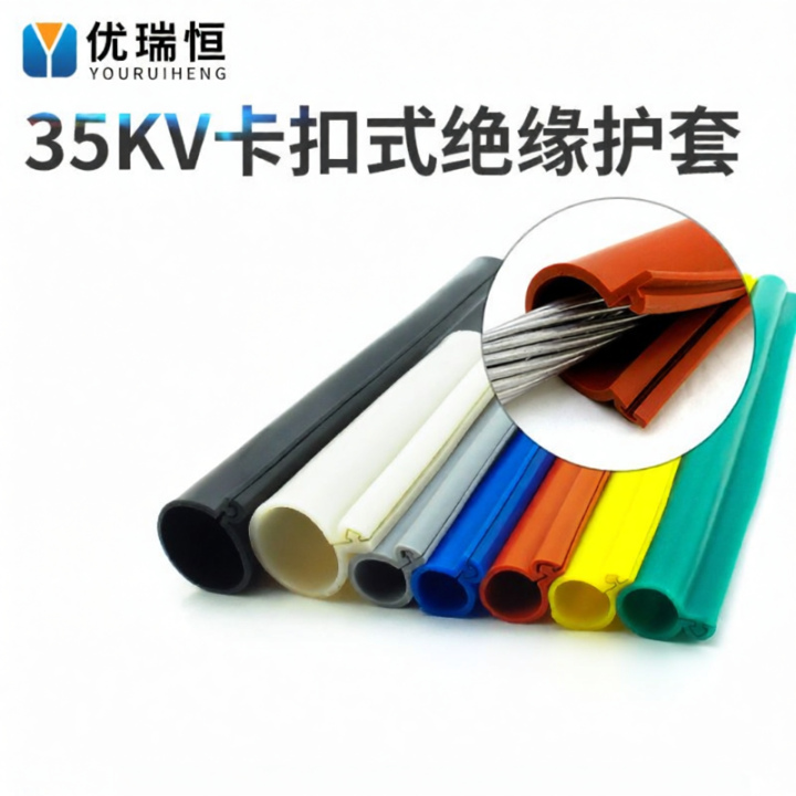 Insulated Snap-On Tube for High Voltage Line 35KV Protection Cover Open ...