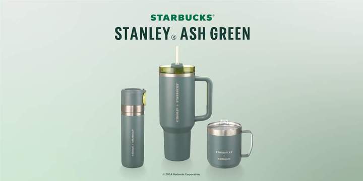 Stanley Ash Green X Starbucks สีเขียวเรียบโก้สะดุดตา ของแท้จาก Shop ทุก ...