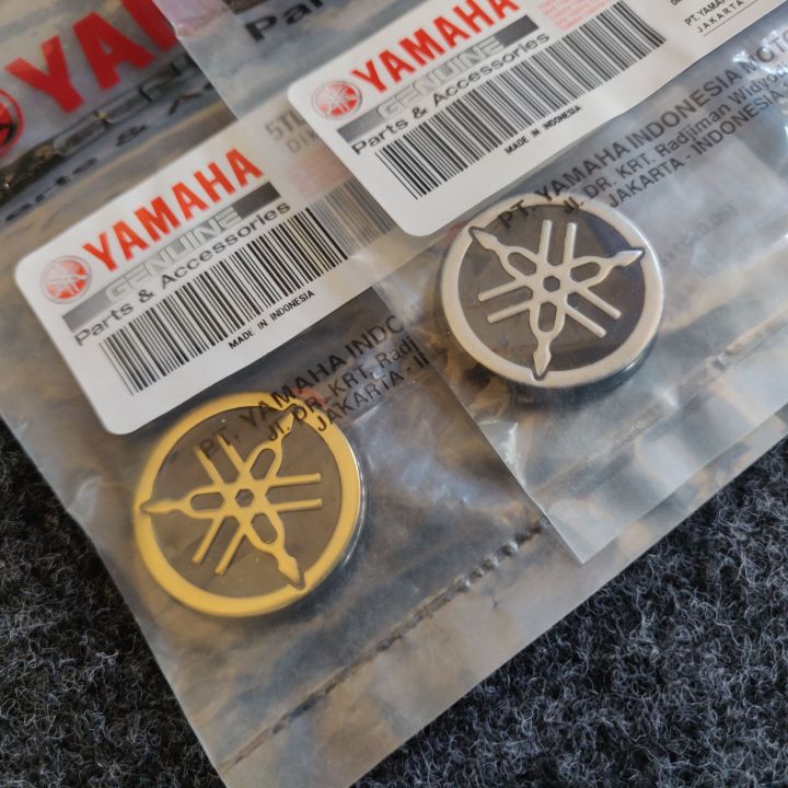 Genuine Yamaha Logo / Emblem Mio Sporty, Mio i 125 GOLD & SILVER ...