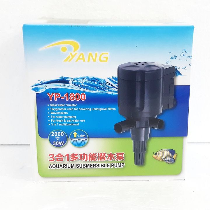 Yang YP-1800 YP 1800 Pompa Air Celup Aquarium Aquascape Hidroponik ...