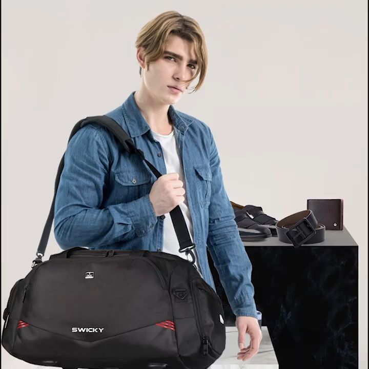 SWICKY 66003 Premium Duffle Travel Bag - Tas Gym Fitness Wet and Dry ...