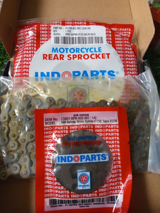 GEAR SET PAKET INDOPARTS HONDA SUPRA X 125 FI HELM IN | Lazada Indonesia