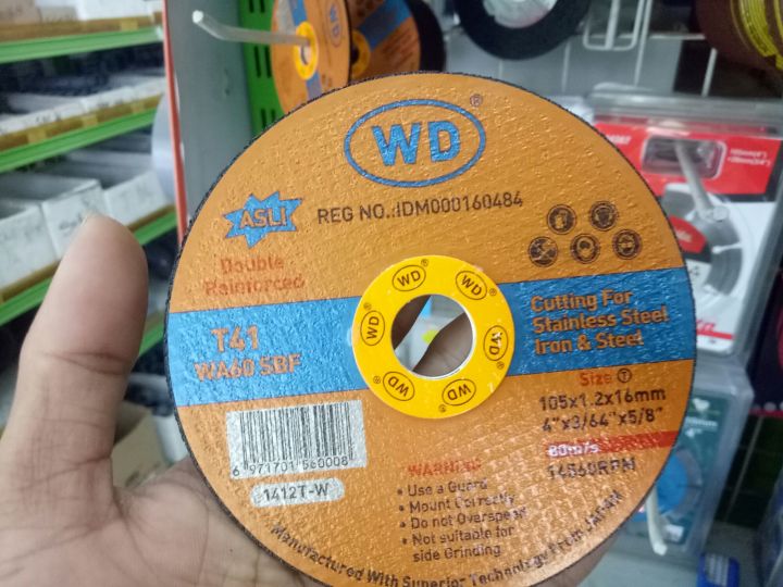 1 pcs RESIBON wd mata pisau potong besi dan stenliss merk WD ukuran 4 ...