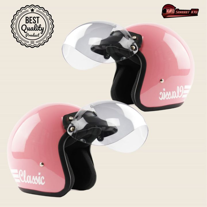 BOGO DEWASA HELM MOTOR SNI RETRO KACA CEMBUNG Google Inko Glass Visor ...