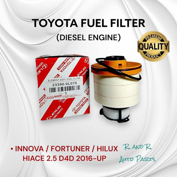 FUEL FILTER FOR NEW TOYOTA INNOVA / FORTUNER / HILUX / HIACE 2016-UP ...