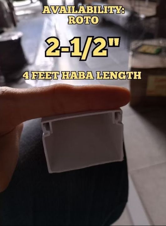 PLASTIC MOLDING/ PVC MOULDING 4FEET ONLY PANG COVER SA MGA ELECTRICAL ...