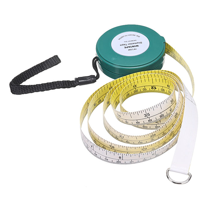 Retractable PVC Measuring Tape 2000mm 79-inch Gardening Tree Diameter ...
