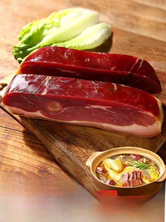 Authentic Jinhua Ham 500G Upper Chinese Ham Slice Block Cured Soup ...