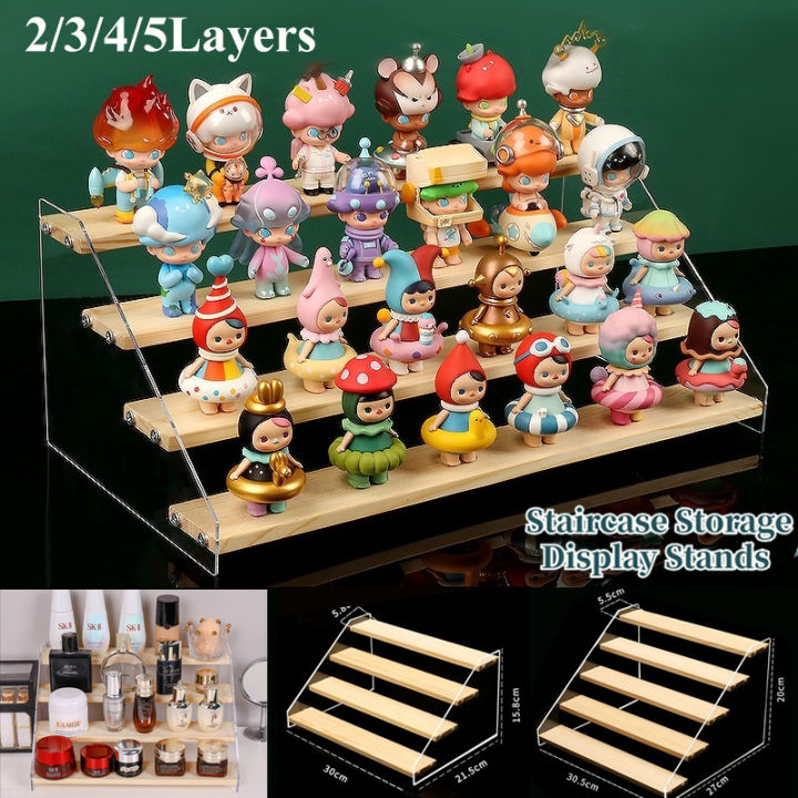 2/3/4/5-layer Ladder Display Storage Rack Wooden Display Rack Multi ...