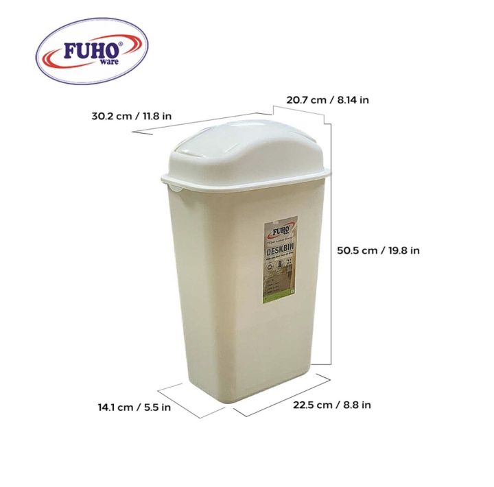 FUHO Trashbin/ Deskbin #9800 (9Liters / #9900 (16liters) | Lazada PH