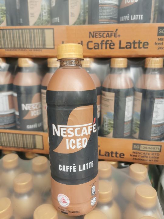Nescafe Iced Caffè Latte bottles lower in sugar (500ml x 24) | Lazada ...