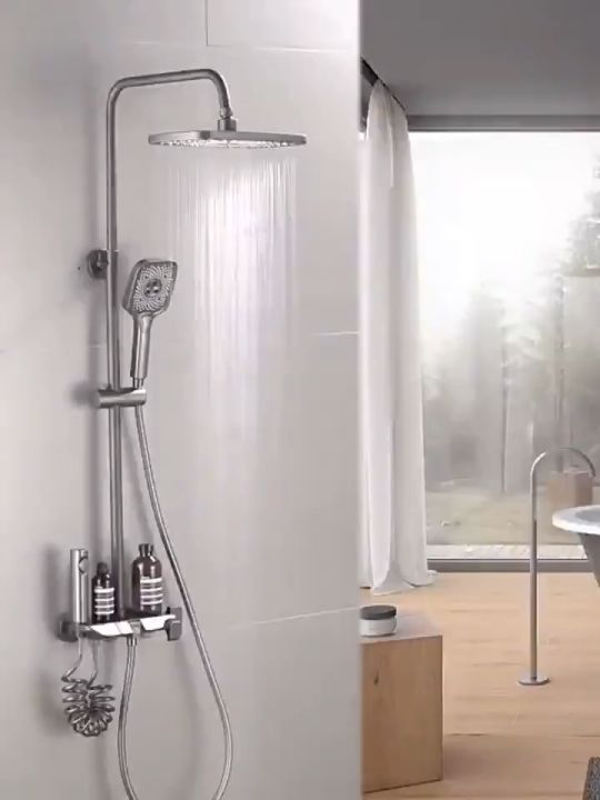 Shower Set 4-in-1 SUS 304 Shower Faucet Set Bathroom Booster Shower ...