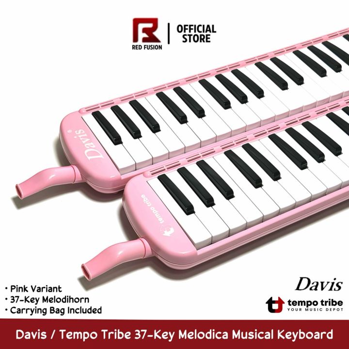 Davis / Tempo Tribe 37-Keys Melodica Musical Keyboard (Pink) | Lazada PH