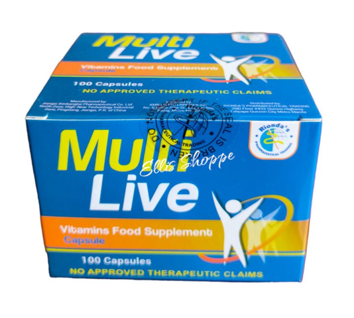 MULTILIVE Vitamins Food Supplement 100 Capsules | Lazada PH