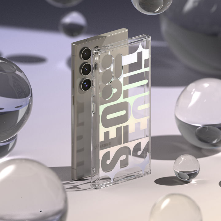 Ringke Fusion Design Compatible with Galaxy S24 Ultra, Transparent Hard ...