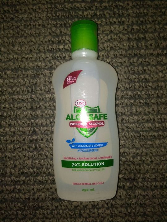 Uni Alco Safe Isopropyl alcohol 250ml | Lazada PH