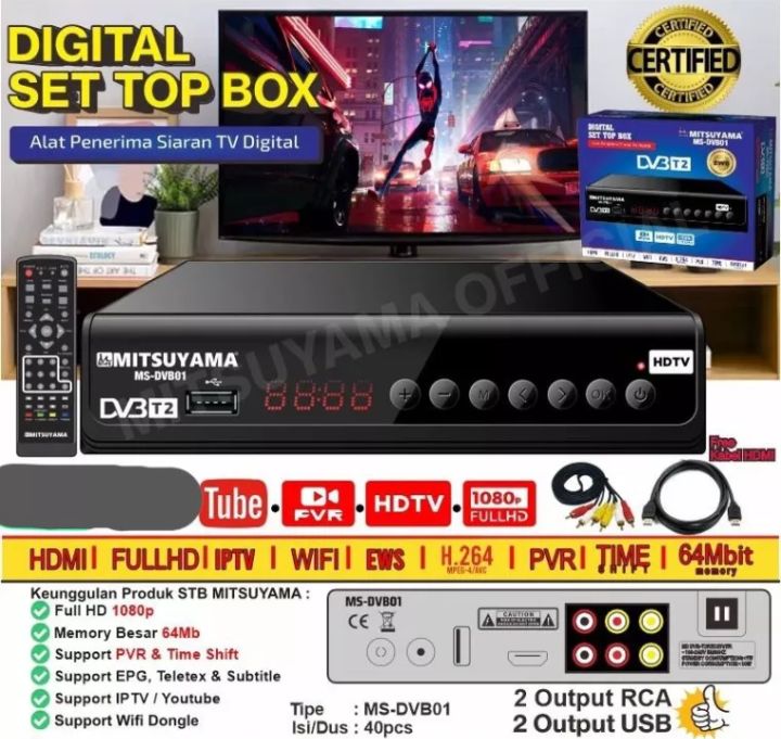 JUAL RUGI!!!!!!!!!!!!!!!!! Set Topbox Tv Digital Welhome DVB T2 EWS Set ...