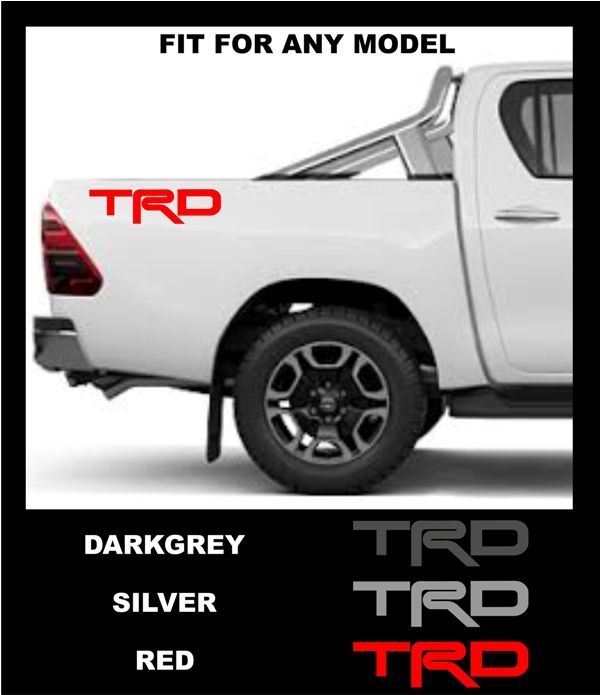 TRD Stickers for Toyota Hilux Set 2pcs | Lazada PH