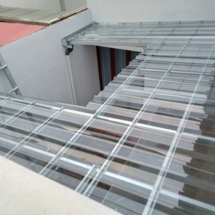 Atap Spandek Transparan / Transparant tebal 1.2 mm panjang 3, 4, 5 dan ...