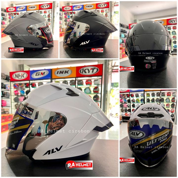 HELM ALV ULTRON PRO HELM HALF FACE STANDAR SNI ORIGINAL ALV TERBARU ...