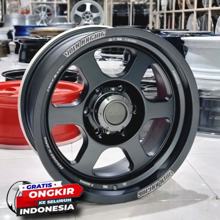 Velg Te37 Ring 17 Mobil Pajero Ring 17 Pelek Triton Dmax Fortuner Pcd 6x139,7 Volk Racing ...