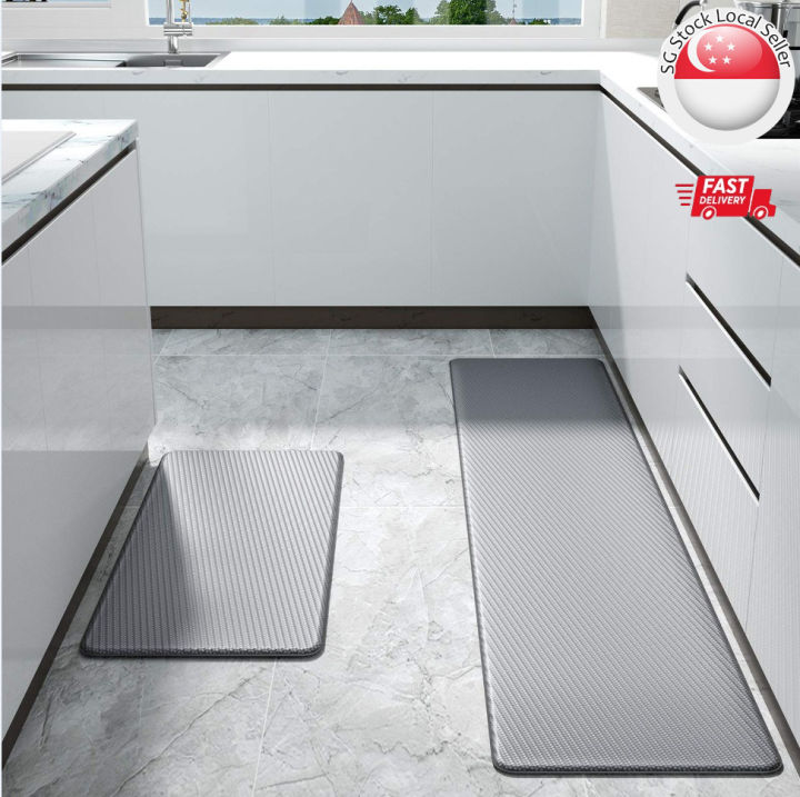 🇸🇬【SG stock】Kitchen PU Mat Anti Slip/Oil Proof /Water-Proof/ Scratch ...