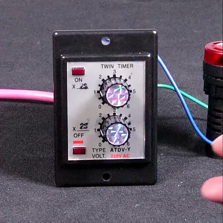 12m Twin Timer Relay ป้องกันการรบกวนขดลวดทองแดง Silver Contact Time ...