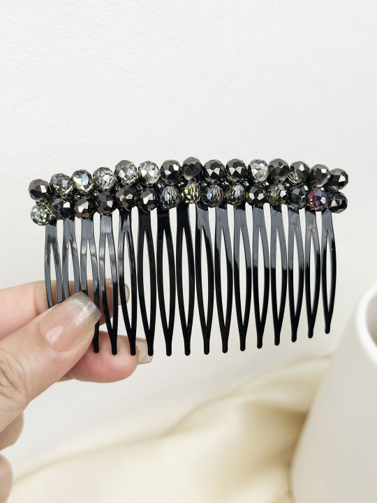 Retro Hair Comb Insert Comb Anti-Slip Hair Diamond Pressed Hair Clip ...