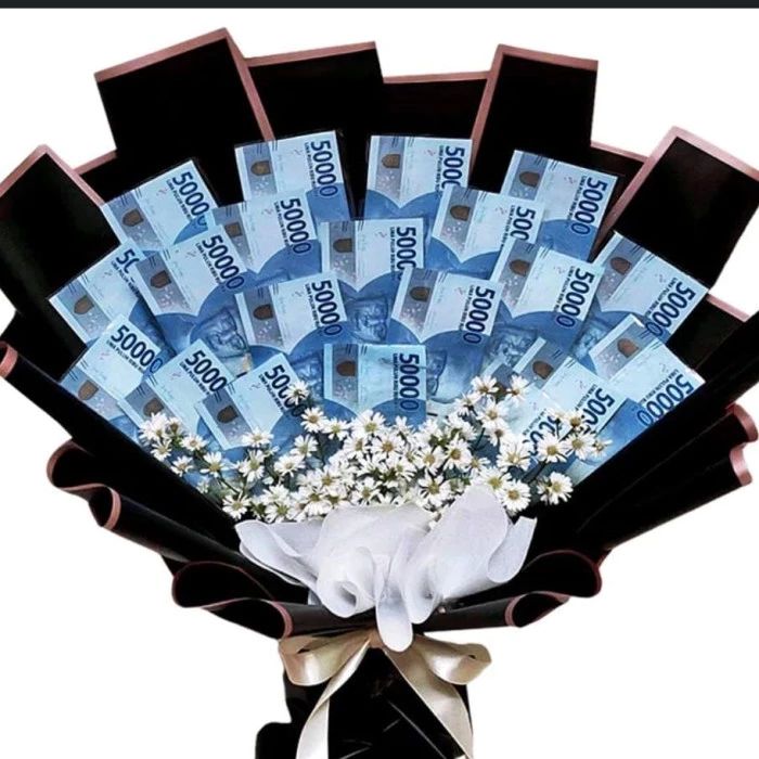 buket uang / money bouquet 1 juta 50 ribu 20 lembar | Lazada Indonesia