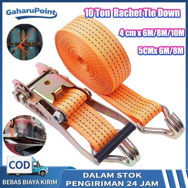 10 Ton Tali Kecepatan Ratchet Tie Down 4 cm x 6M/8M/10M 5CMx 6M/8M ...