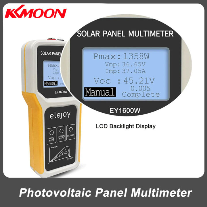 EY1600W Photovoltaic Panel Multimeter Auto/ Manual MPPT Detection Solar ...