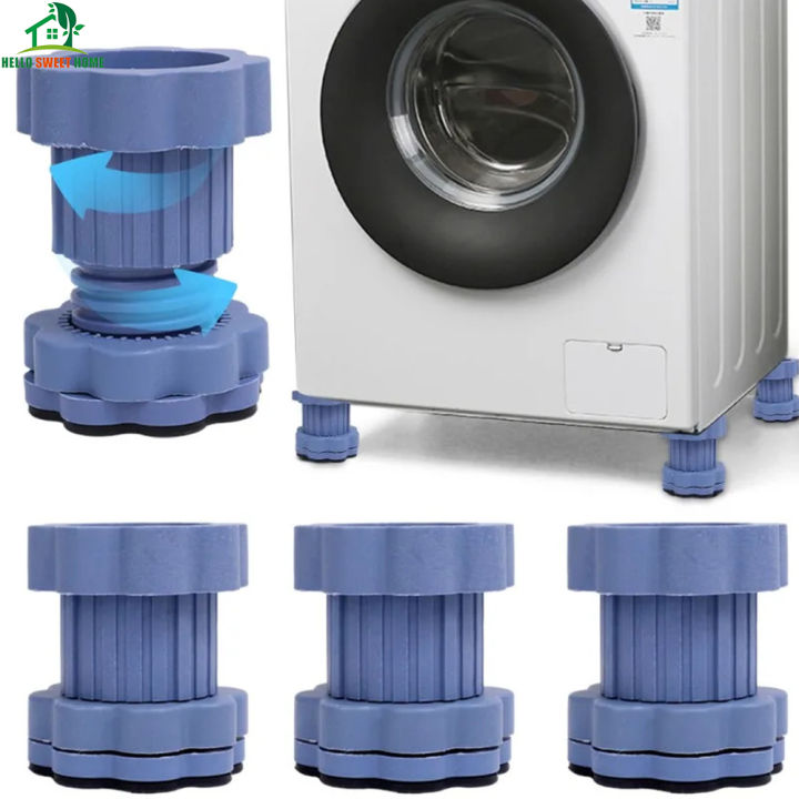 4/1Pcs Adjustable Height Washing Machine Foot Pads Anti Vibration ...